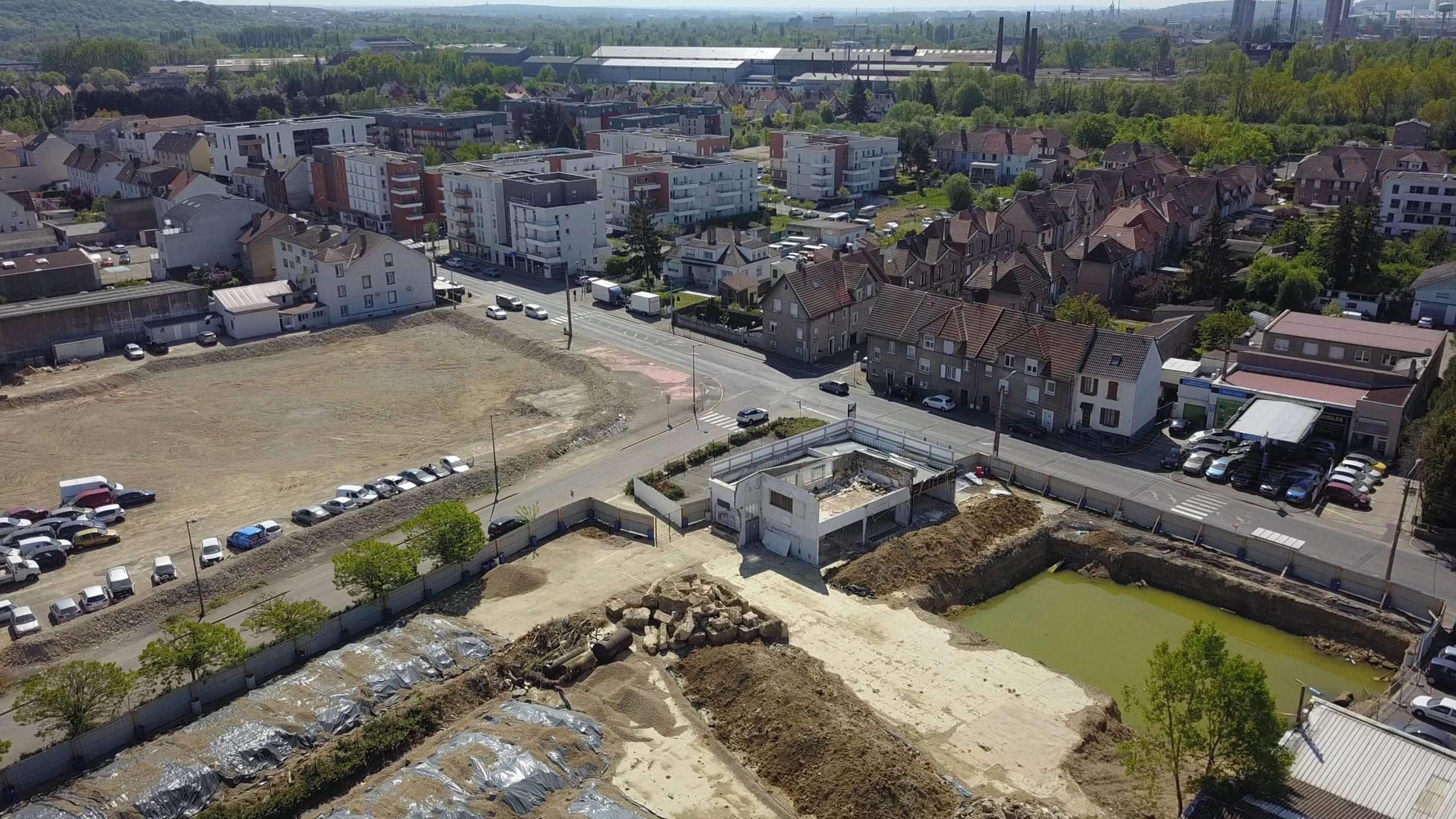 Chantier de sécurisation de la traversée de Terville - Terville
