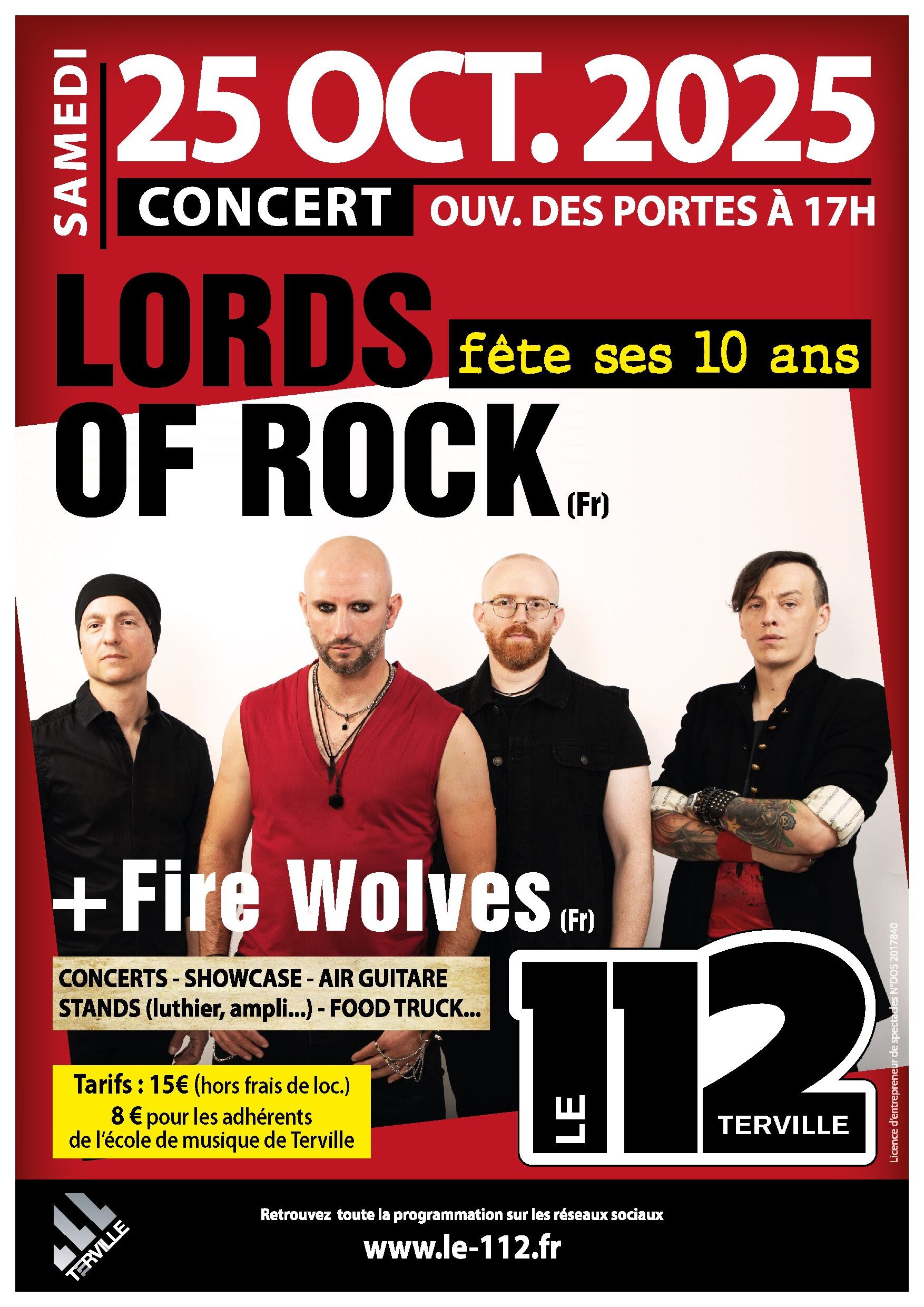 Concert au 112 : 10 ans "Lords of Rock" - Terville